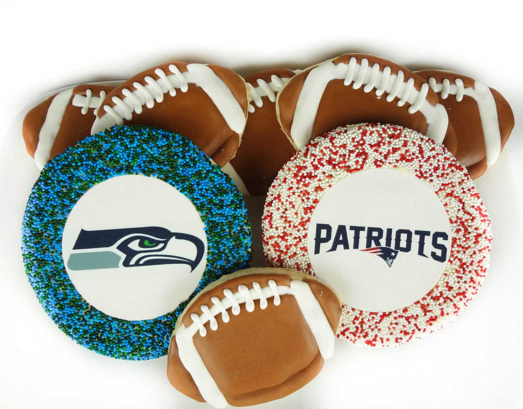 Football Sugar Cookie Combo - 10 pcs
