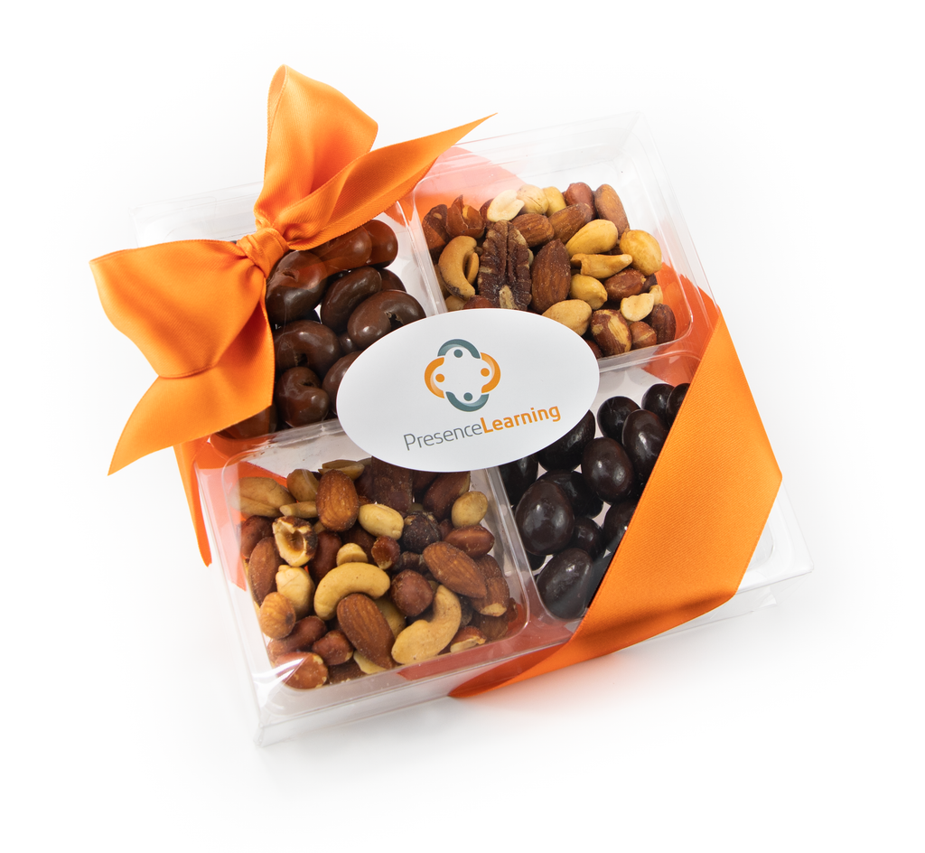 Branded Nut Mix and Chocolate Covered Cashews & Almond Gift Box $ 28.95