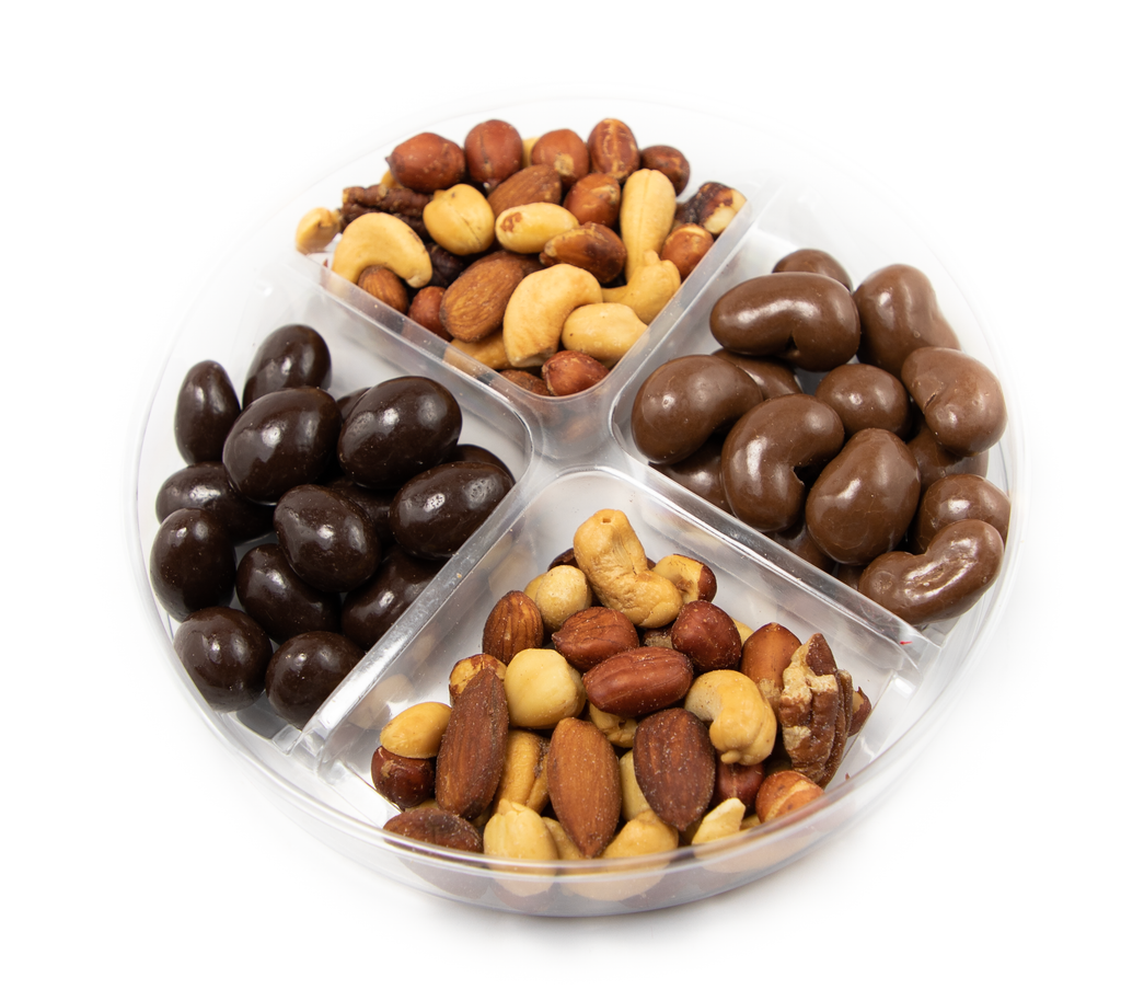 Branded Nut Mix and Chocolate Covered Cashews & Almond Gift Box